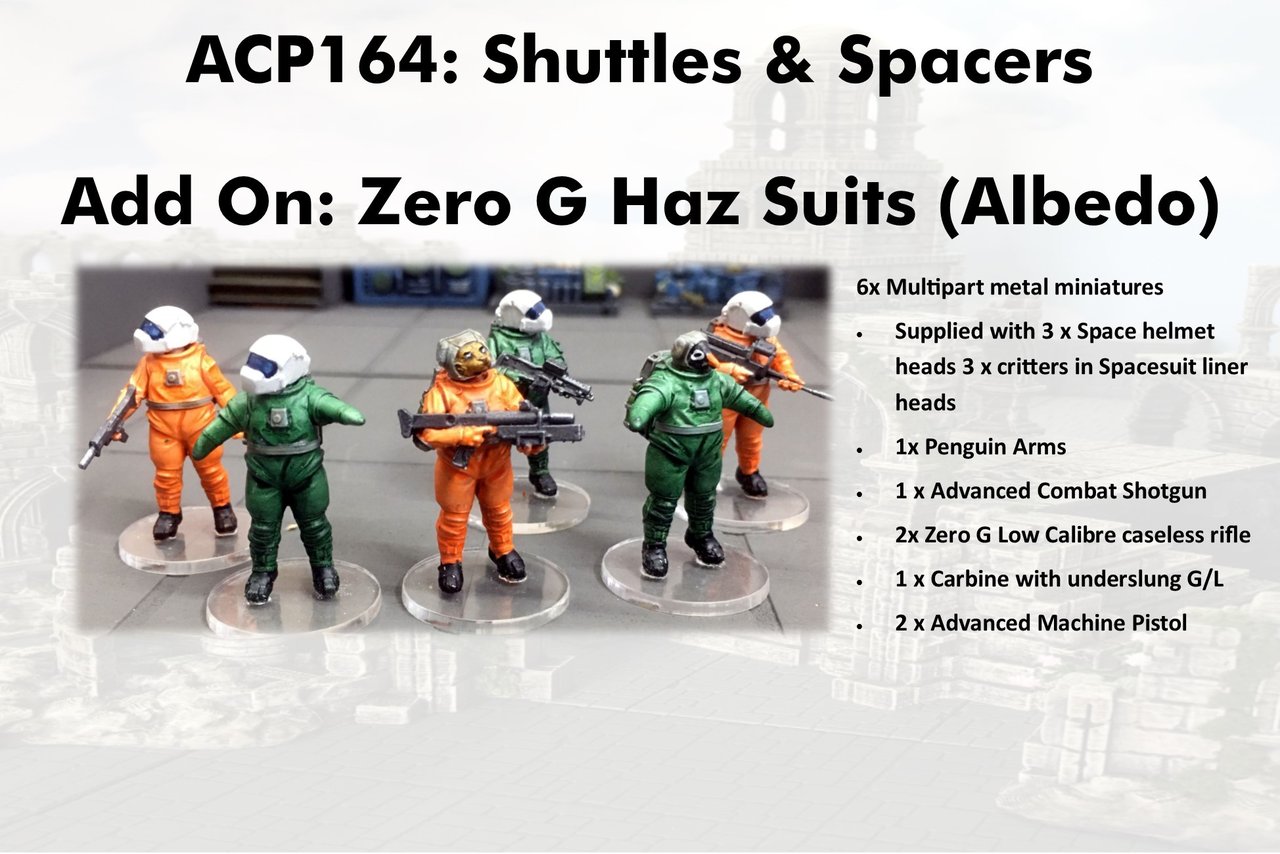 Albedo Zero G Hazsuit Unit - Sally 4th 28mm Fantasy & Gaming Miniatures