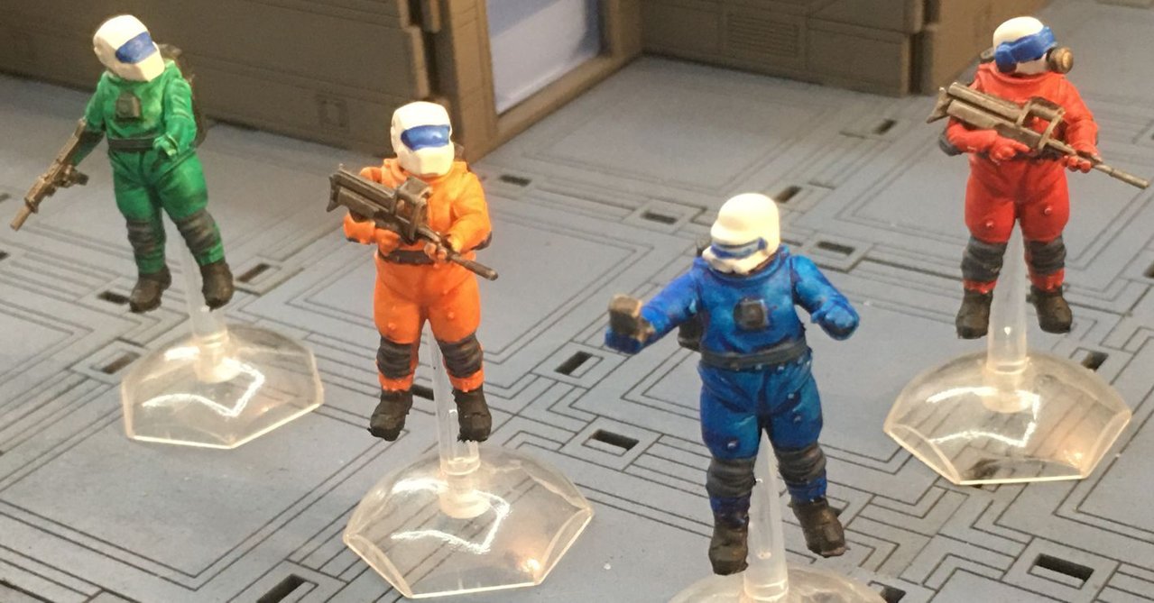 Albedo Zero G Hazsuit Unit - Sally 4th 28mm Fantasy & Gaming Miniatures