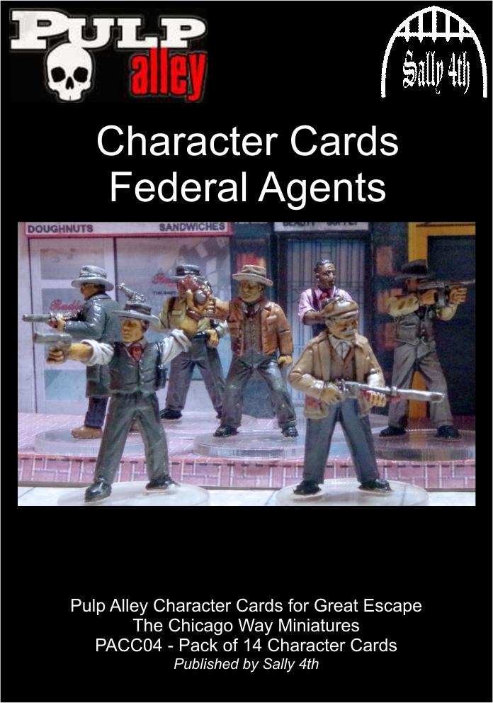 Sally 4th Pulp Alley Character Cards: Federal Agents - Sally 4th 28mm ...