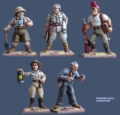 Sally 4th Pulp Alley Character Cards: Rugged Archeologists - Sally 4th ...