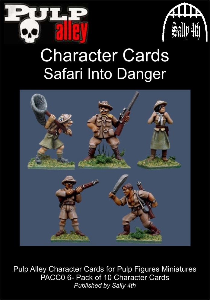 Sally 4th Pulp Alley Character Cards: Safari Into Danger - Sally 4th ...
