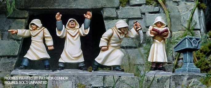 PWM 07 Cowled Cultists 1 - Sally 4th 28mm Fantasy & Gaming Miniatures