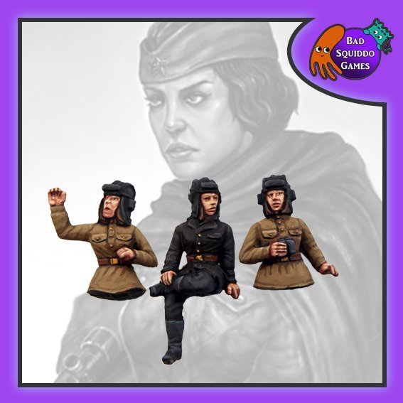 Soviet Tank Commanders (3) - Sally 4th 28mm Fantasy & Gaming Miniatures
