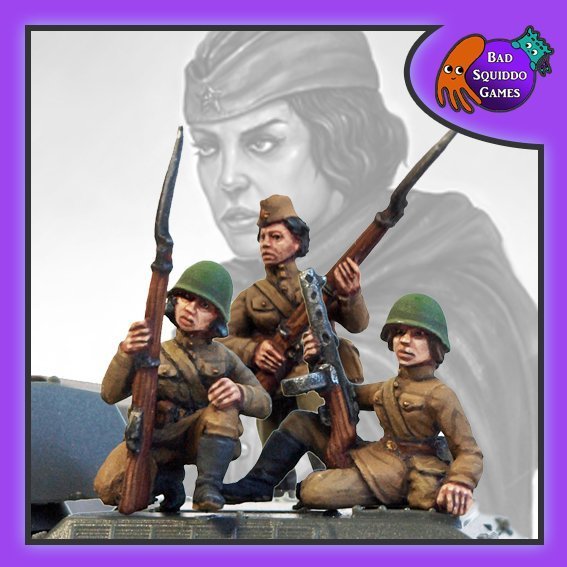Soviet Tank Riders (3) - Sally 4th 28mm Fantasy & Gaming Miniatures