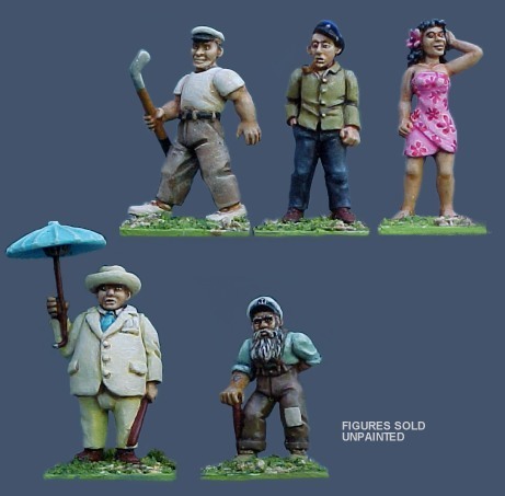 Tropical Castaways - Sally 4th 28mm Fantasy & Gaming Miniatures