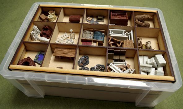 Type B RUB Tray, 35mm, Compartments 15 - Sally 4th 28mm Fantasy ...