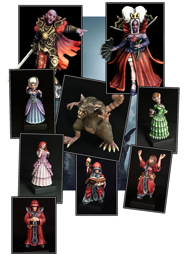 Vampire Courtesan 02 - Sally 4th 28mm Fantasy & Gaming Miniatures